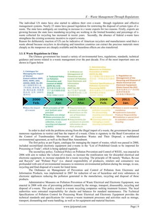 E – Waste Management through Regulations | PDF