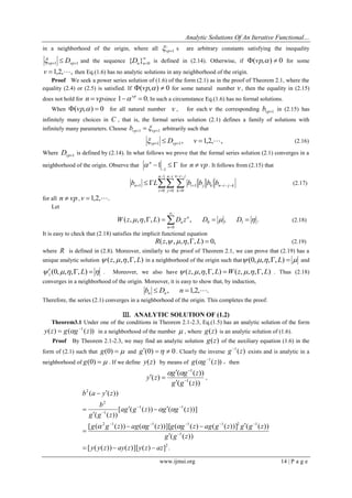 Analytic Solutions of an Iterative Functional Differential Equation with Delays Depending On ...