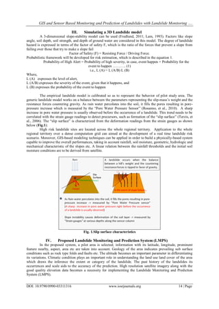 GIS and Sensor Based Monitoring and Prediction of Landslides with ...