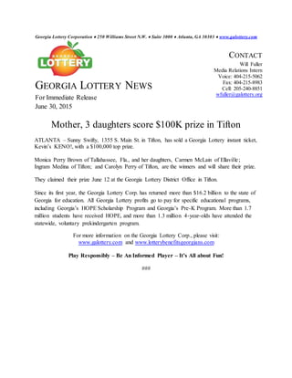 published press release 4 | PDF