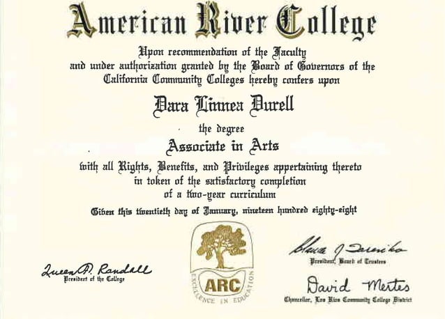 ARC AA Degree.DGibbs | PDF