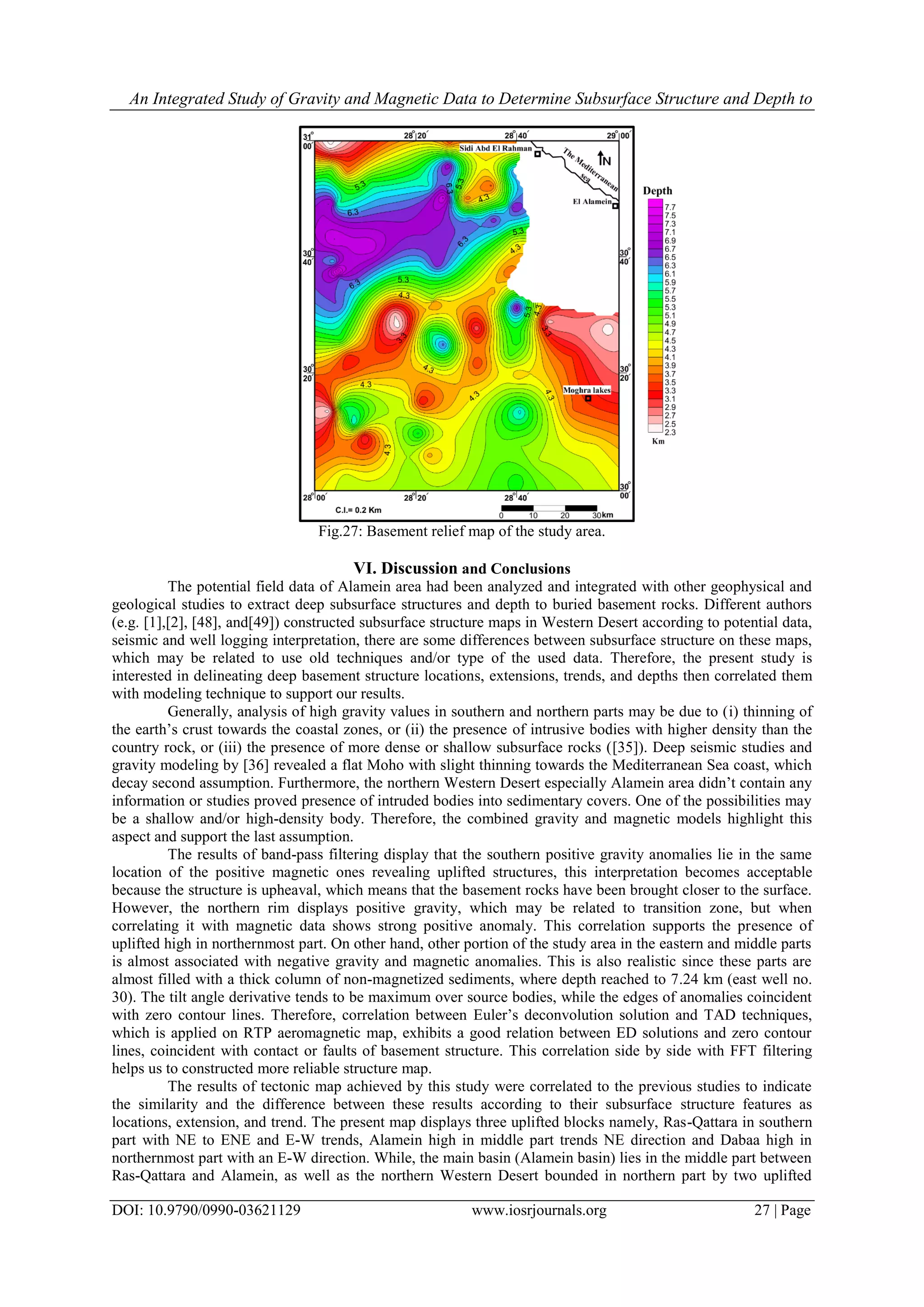 An Integrated Study of Gravity and Magnetic Data to Determine ...