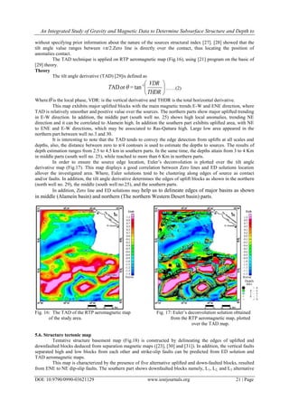 An Integrated Study of Gravity and Magnetic Data to Determine ...