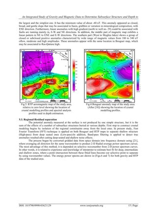 An Integrated Study of Gravity and Magnetic Data to Determine Subsurface Structure and Depth to ...