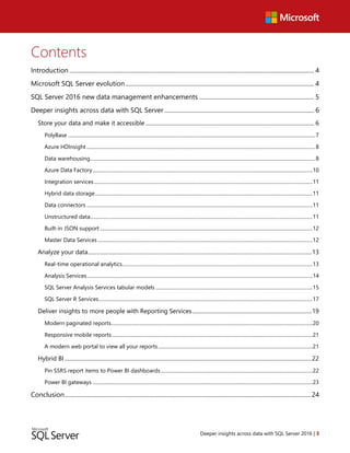 SQL_Server_2016_Deeper_Insights_Across_Data_White_Paper | PDF