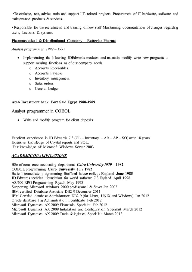 Hesham Mohamed Aboul Atta | DOCX | IT and Internet Support | Internet