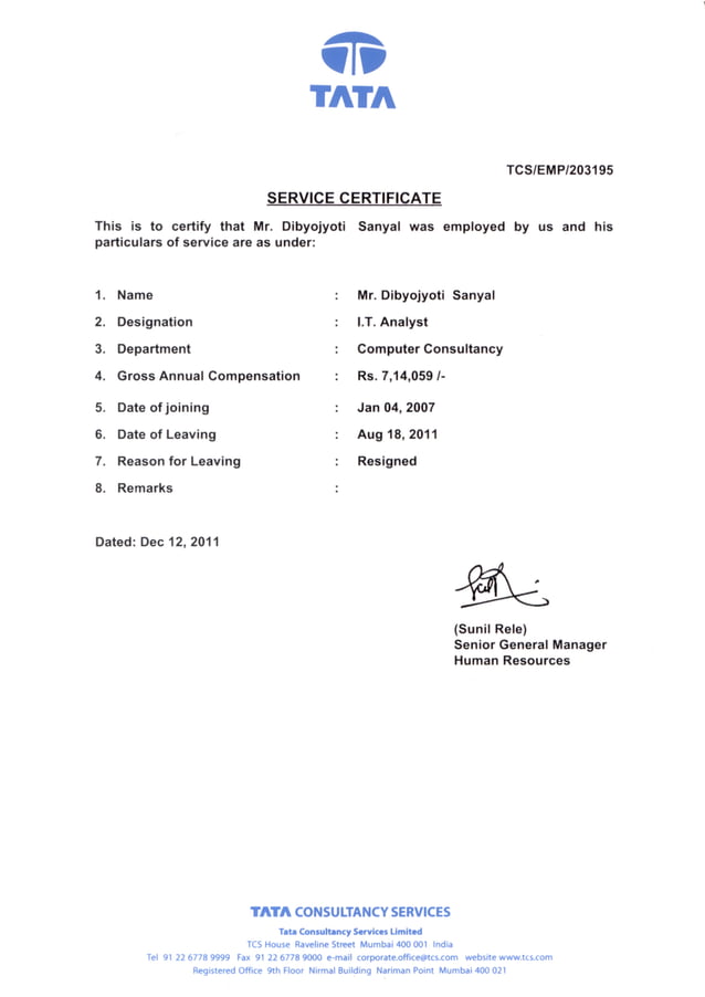 TCS Exp PDF tcs-exp-pdf