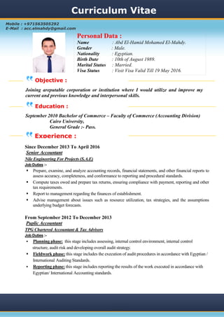 Abd El-hamid CV | PDF