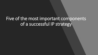 IPR in Business #03: Developing Effective IP Strategy | PPT