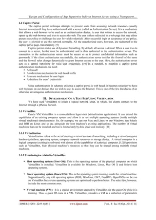 Design and Configuration of App Supportive Indirect Internet Access using a Transparent Proxy ...