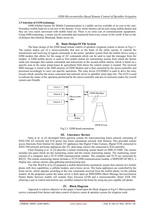 GSM-Microcontroller Based Remote Control of Sprinkler Irrigation | PDF