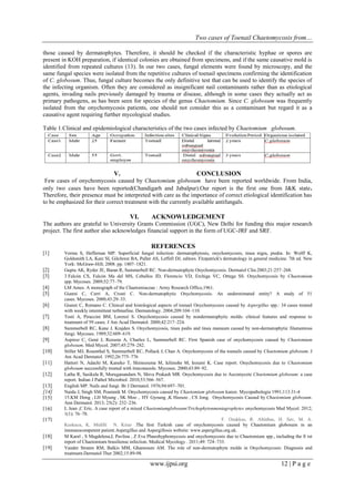 Two cases of Toenail Chaetomycosis from district Jammu (India). | PDF