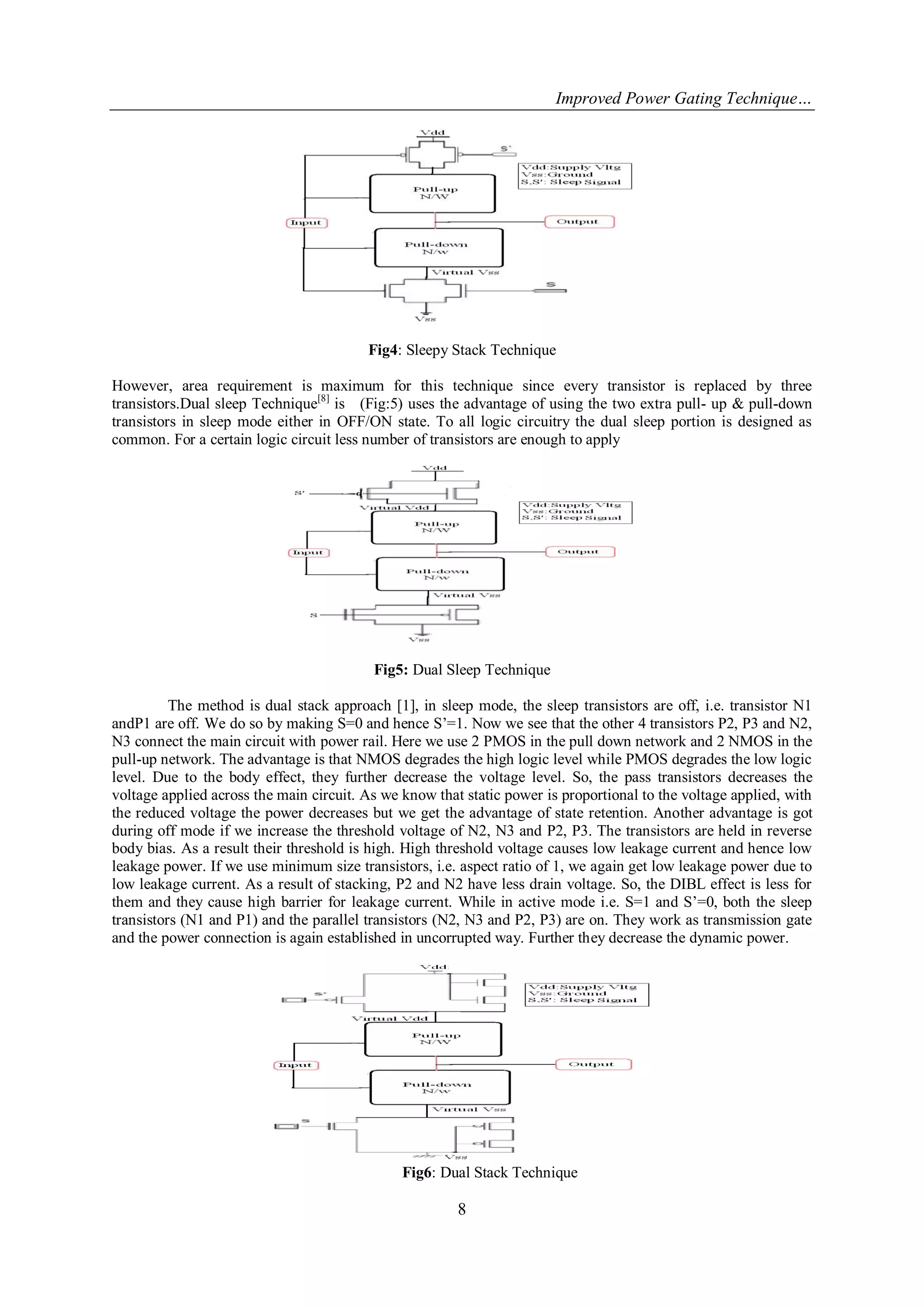Improved Power Gating Technique for Leakage Power Reduction | PDF