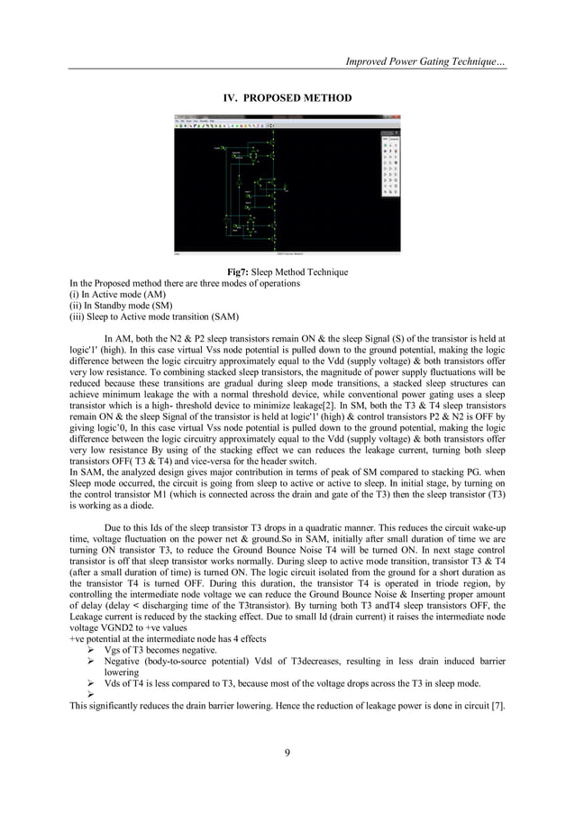Improved Power Gating Technique for Leakage Power Reduction | PDF