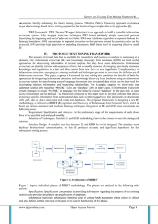 Survey on Existing Text Mining Frameworks and A Proposed Idealistic Framework for Text Mining by ...