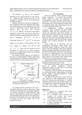 Fundamental Aspects of Droplet Combustion Modelling | PDF