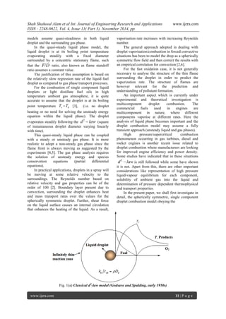 Fundamental Aspects of Droplet Combustion Modelling | PDF