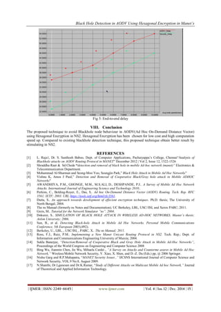 Black Hole Detection in AODV Using Hexagonal Encryption in Manet’s | PDF
