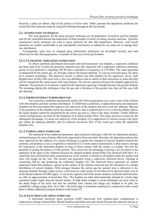 Process flow of spray pyrolysis technique | PDF