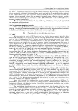 Process flow of spray pyrolysis technique | PDF