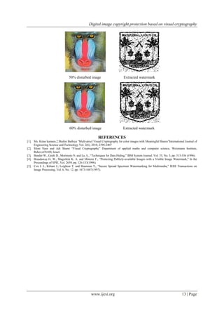 Digital image copyright protection based on visual cryptography | PDF