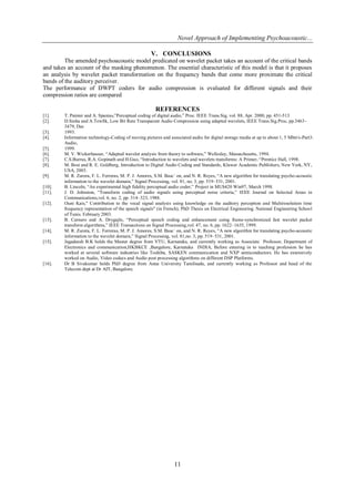 Novel Approach of Implementing Psychoacoustic model for MPEG-1 Audio | PDF