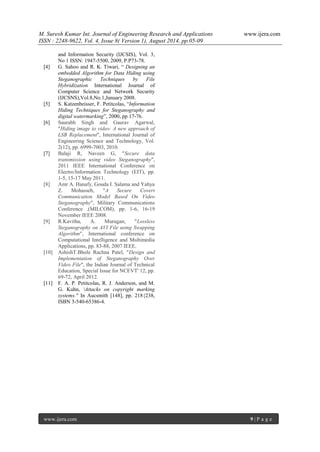DCT Based Secret Image Hiding In Video Sequence | PDF