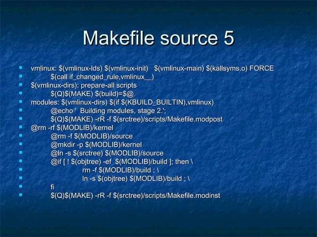 2005_Structures and functions of Makefile | PPT