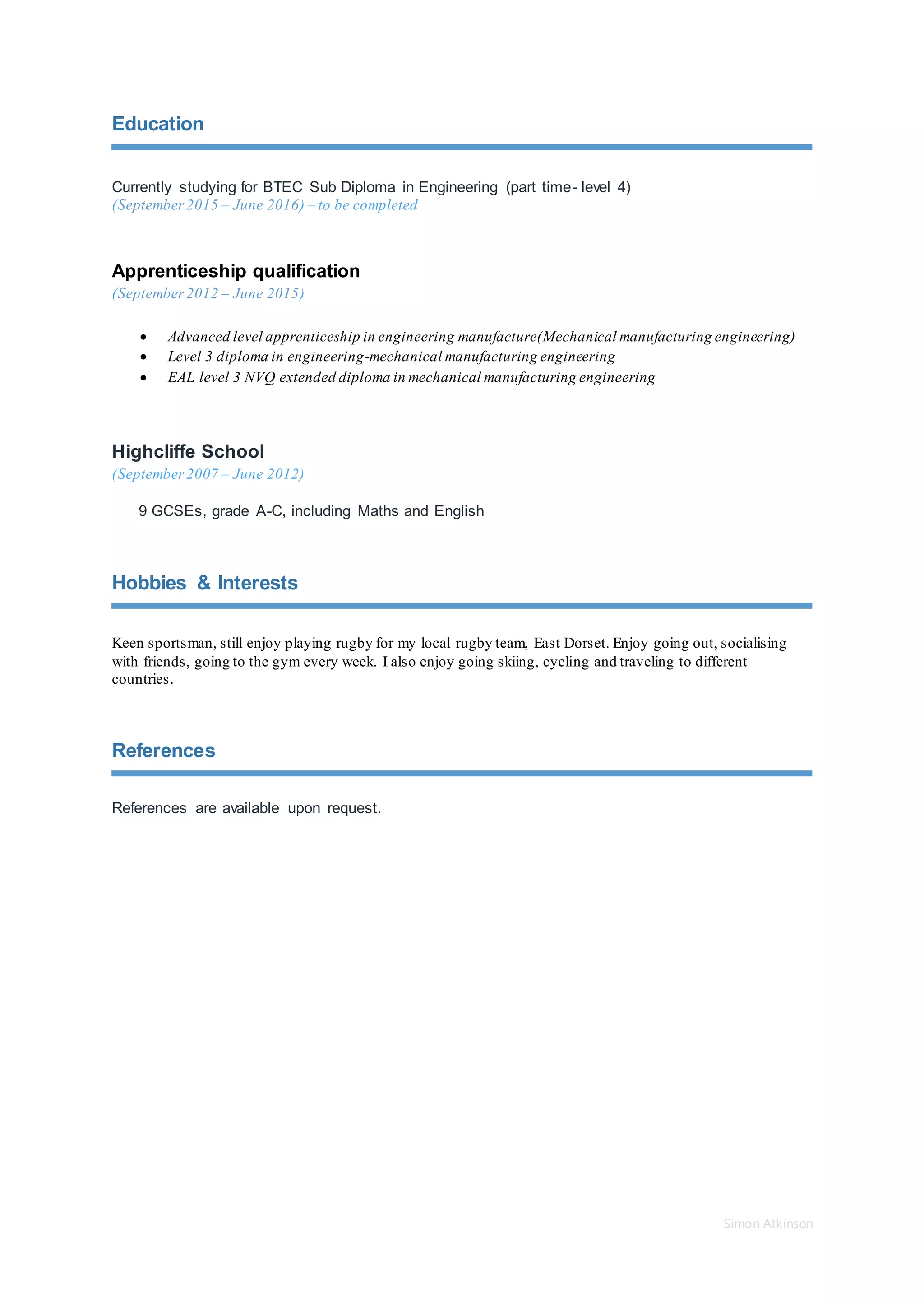 Simon Atkinson CV | DOCX