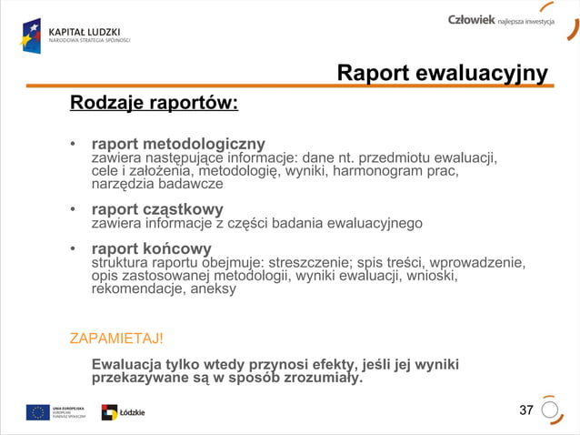B04 Ewaluacja | PPT | Business and Finance