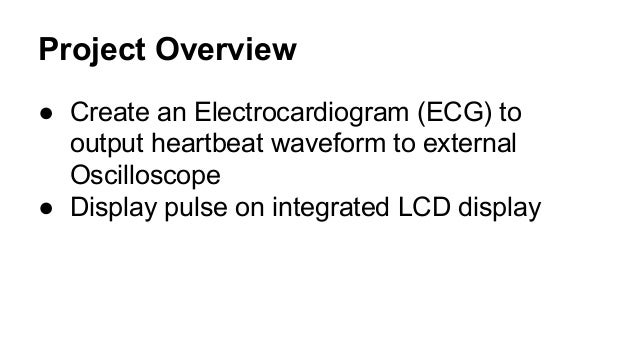 EKG Project Oral Presentation