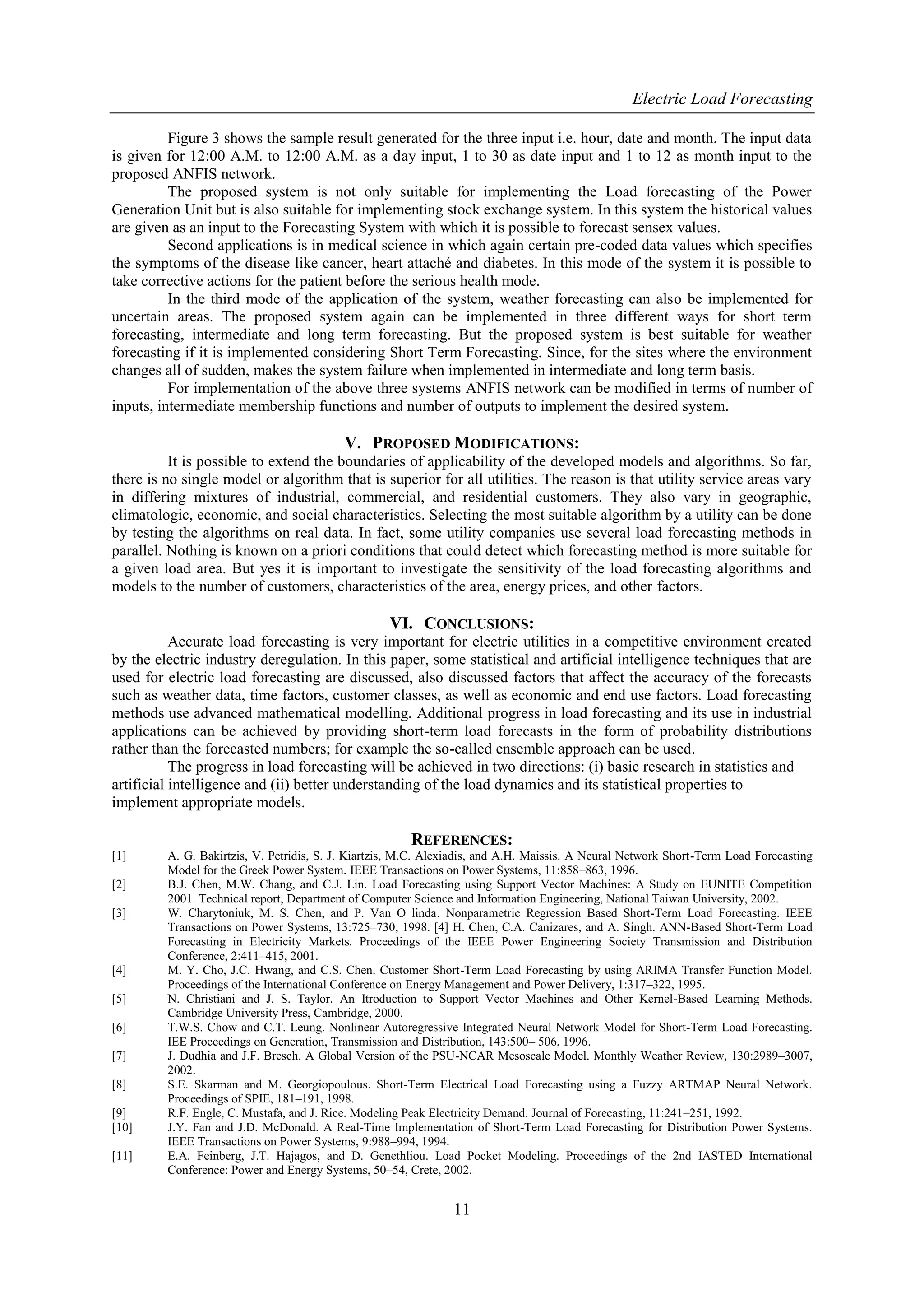 Electric Load Forecasting Pdf