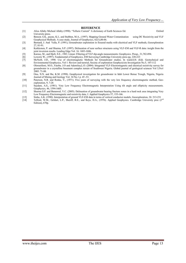 Application of Very Low Frequency- Electromagnetic (VLF-EM) Method to ...