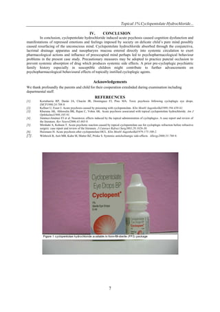 Topical 1% Cyclopentolate Hydrochloride induced acute Cycloplegic ...