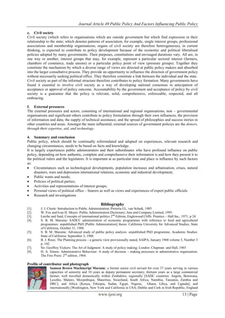 Public Policy and Factors Influencing Public Policy | PDF