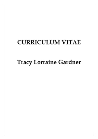 CV - Tracy Gardner | PDF