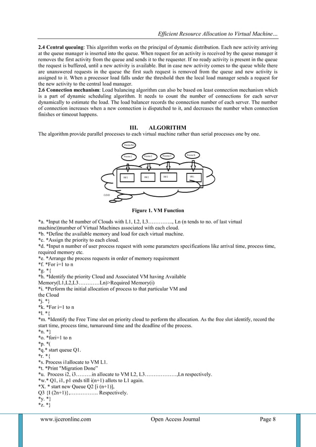 Efficient Resource Allocation To Virtual Machine In Cloud Computing Using An Advance Algorithm Pdf