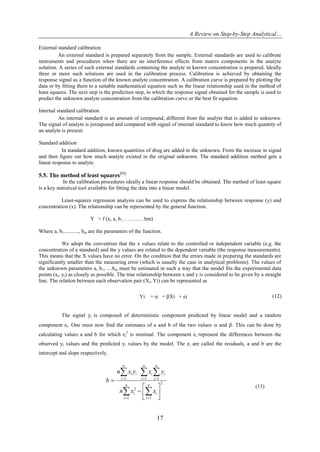 A Review on Step-by-Step Analytical Method Validation | PDF