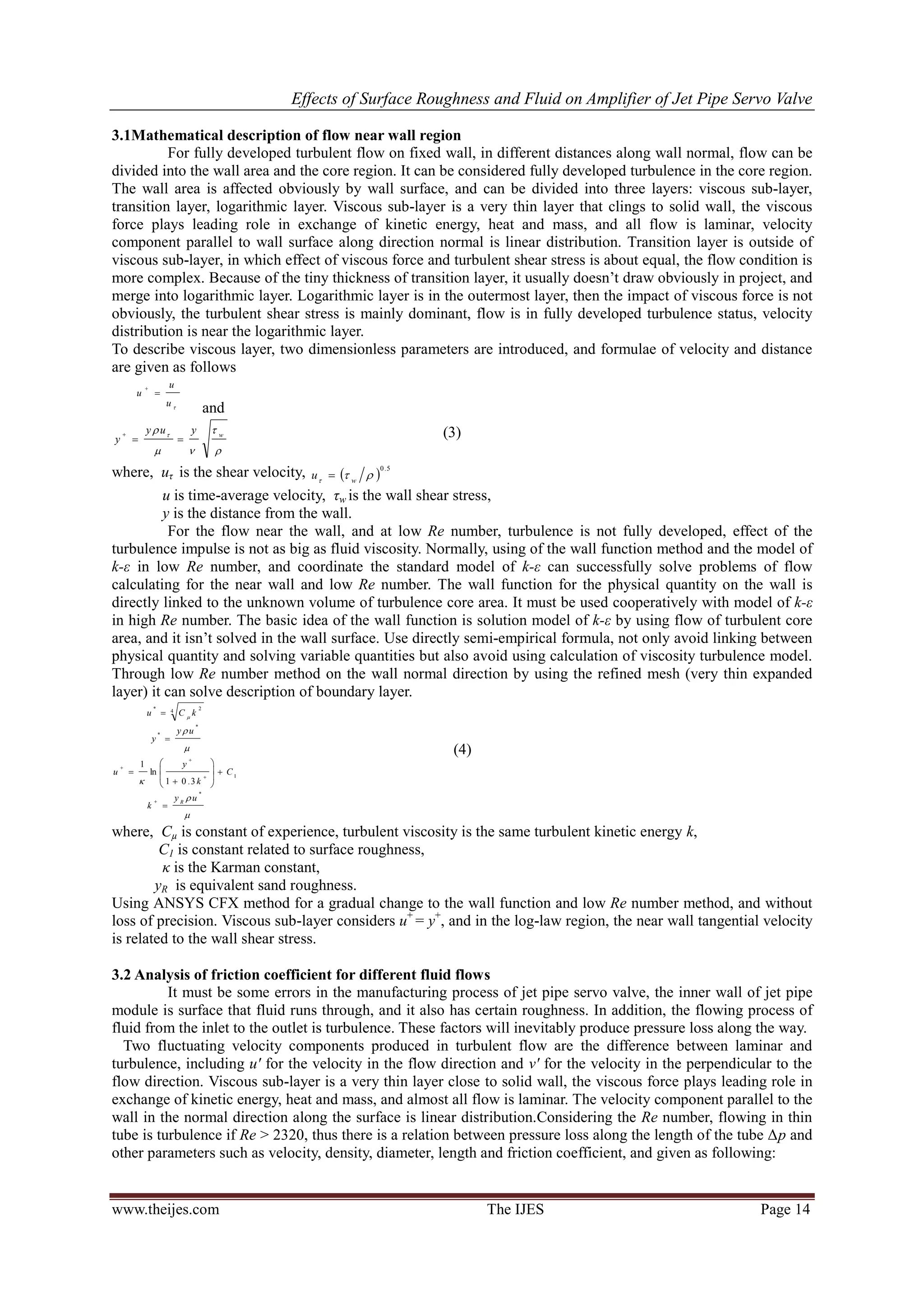 Effects of Surface Roughness and Fluid on Amplifier of Jet Pipe Servo ...