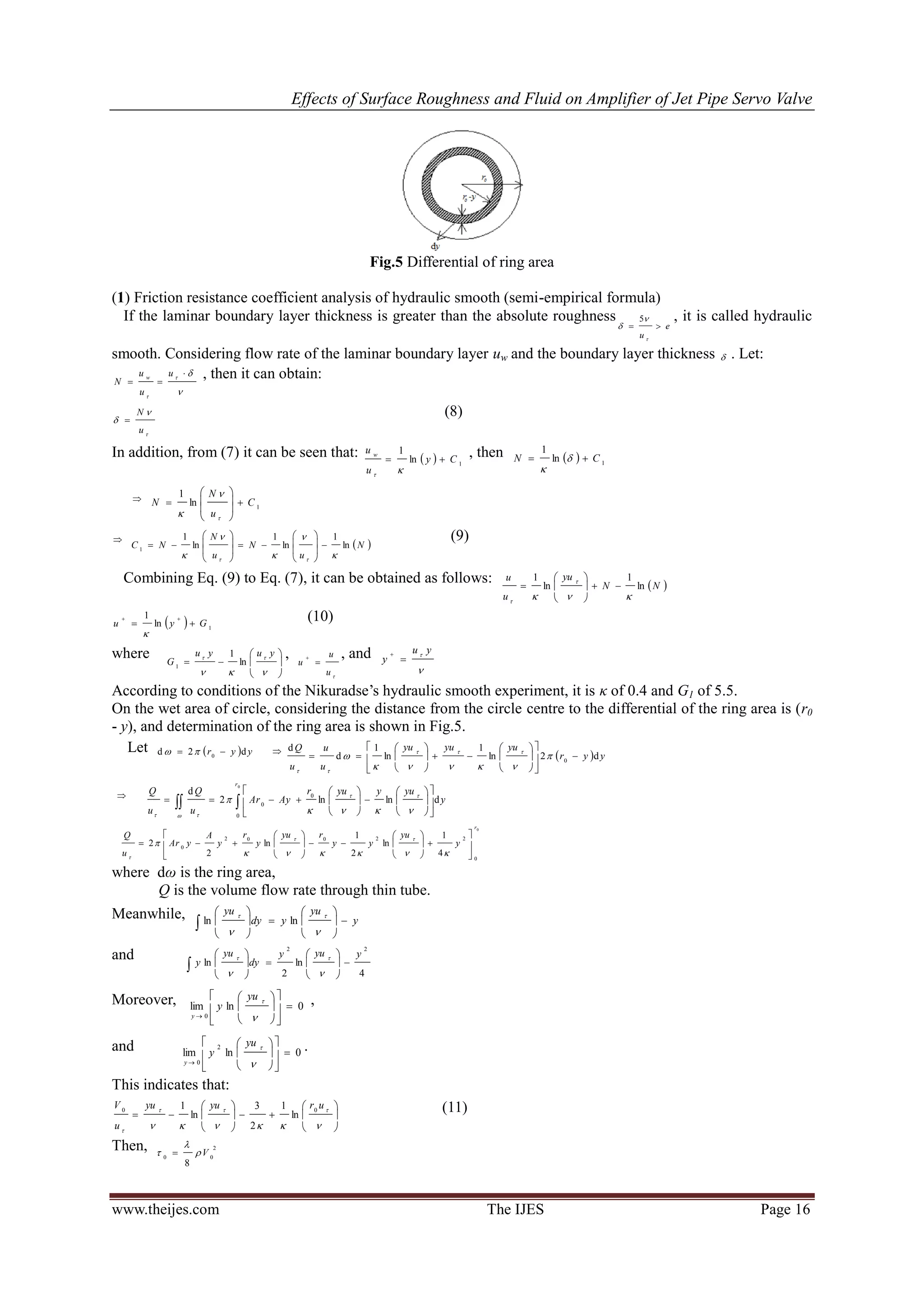 Effects of Surface Roughness and Fluid on Amplifier of Jet Pipe Servo ...