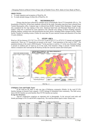 Changing Pattern of Rural-Urban Fringe Life of Tamluk Town, W.B., India ...