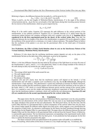 Gravitational Blue Shift Confirms the New Phenomenon of the Vertical ...