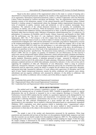 Antecedents of Organizational Commitment of Lecturer in South Sumatera | PDF