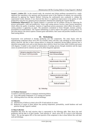 Minimization of the Casting Defects Using Taguchi’s Method | PDF | Physics | Science