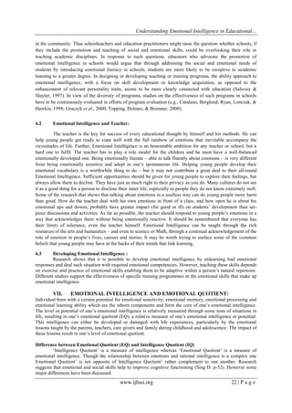 Understanding EmotionalIntelligence in Educational Context | PDF