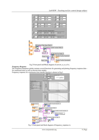 LabVIEW - Teaching tool for control design subject | PDF
