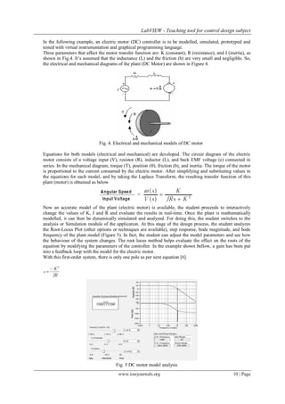 LabVIEW - Teaching tool for control design subject | PDF