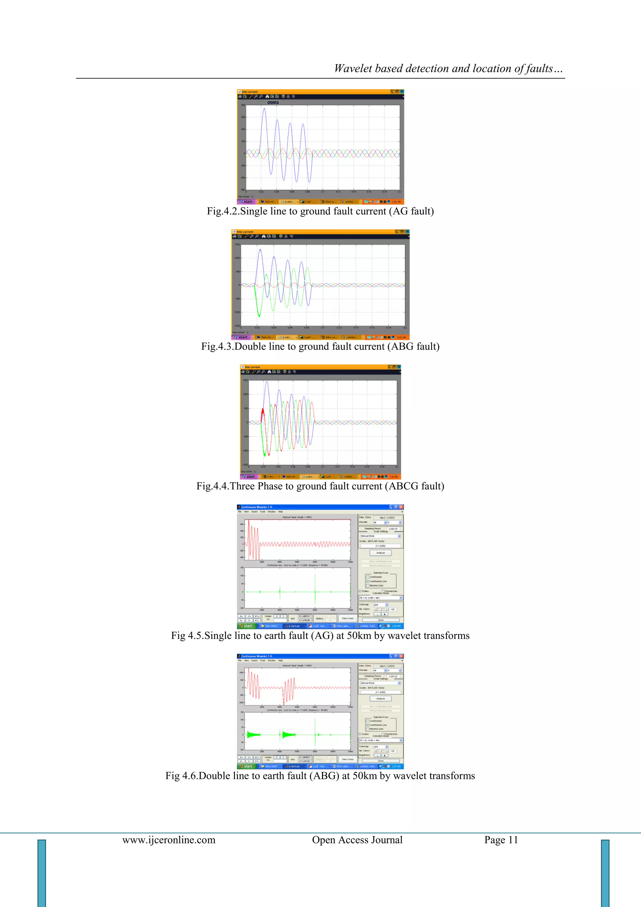 Wavelet based detection and location of faults in 400kv, 50km Underground Power Cables | PDF