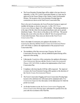 SCOTLAND HEIGHTS PRELIMINARY FOREST CONSERVATION REPORT | DOCX