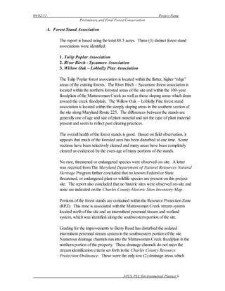 SCOTLAND HEIGHTS PRELIMINARY FOREST CONSERVATION REPORT | DOCX